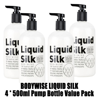 Liquid Silk 4 * 500ml Condom Friendly Water-based Personal Lubricant ...