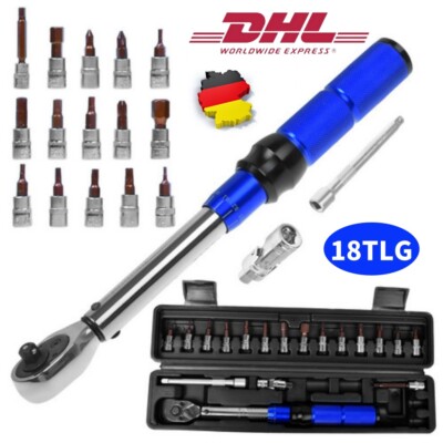 Drehmomentschlüssel 1/4" 2-24 Nm Ratsche Drehmoment Werkzeug Motorrad ...