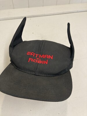 Vintage 1997 Batman & Robin Snapback Cap Hat Warner Bros | eBay UK