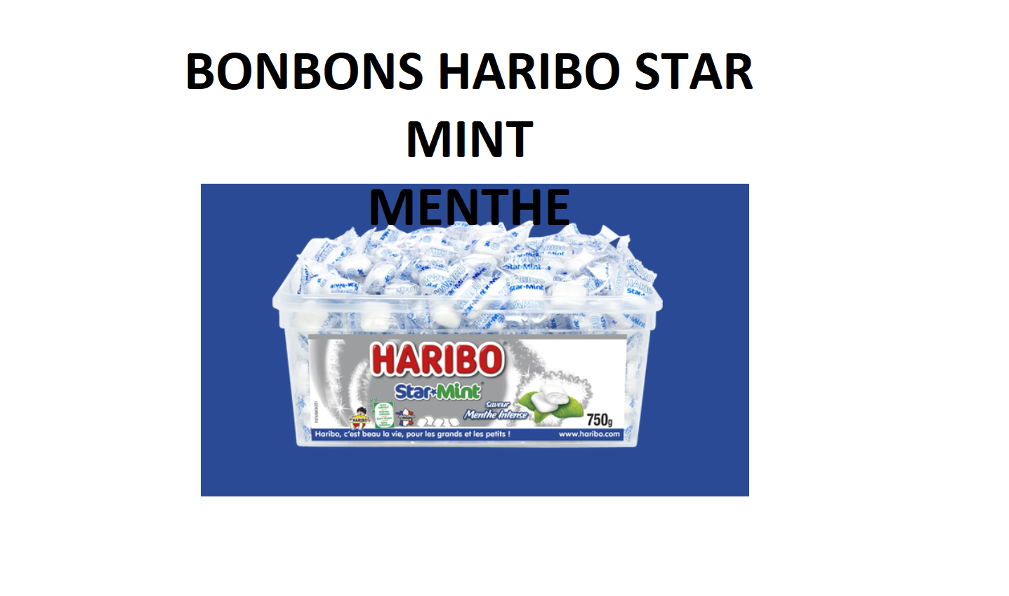 BONBONS HARIBO STAR MINT MENTHE INTENSE 750 GRAMMES X1 | eBay