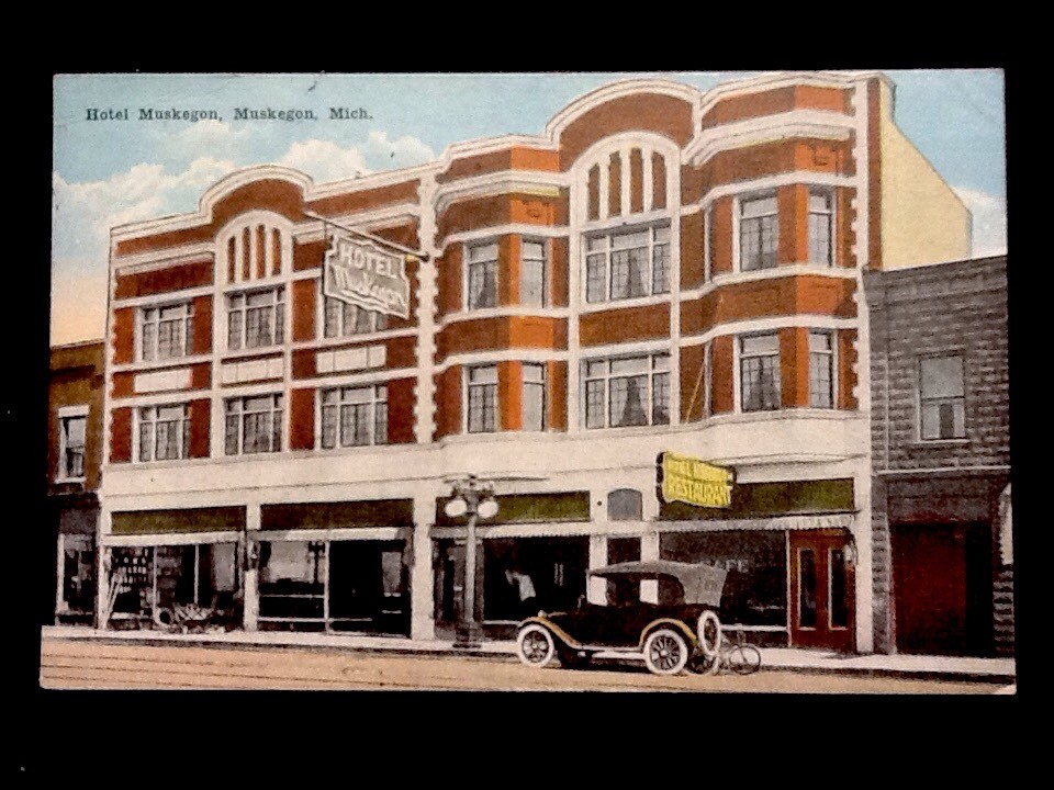 Rare c1915 Hotel Muskegon, Muskegon, Michigan Vintage DB Postcard | eBay