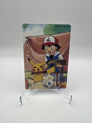 Pokemon Orange Card 2 JR East Pikachu Tajiri Satoshi Ash And Pikachu | eBay