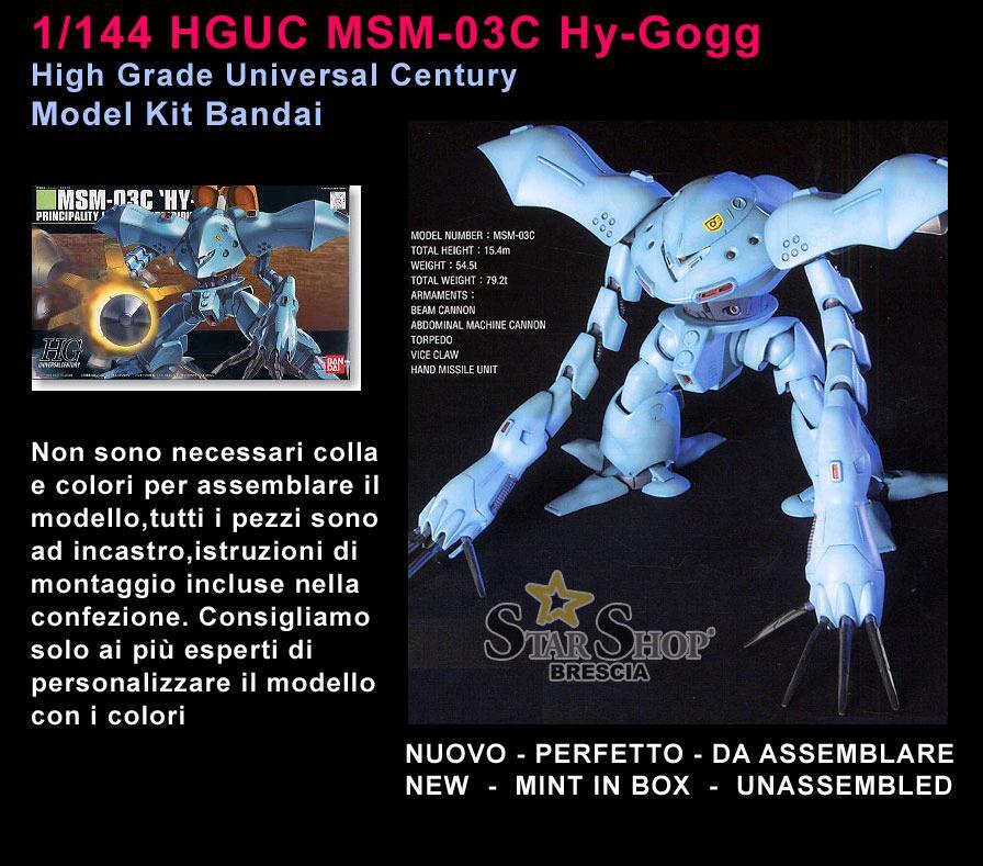 GUNDAM - 1/144 MSM-03C Hy-Gogg Model Kit HGUC # 037 Bandai | eBay