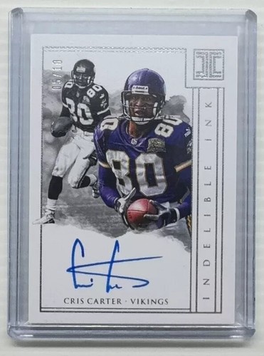 2018 Panini Impeccable Cris Carter Indelible Ink Auto Autograph #05/10 ...