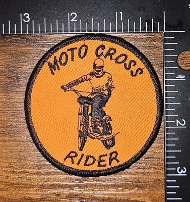 Moto Cross Rider Motorcycle Vintage Patch | eBay