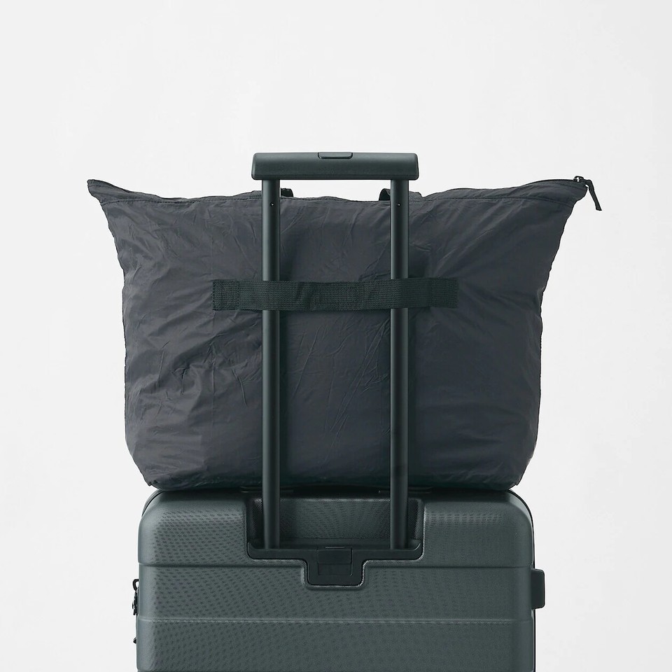 MUJI Reclaimed Nylon Water Repellent Foldable Tote Bag Lightweight☘S or ...