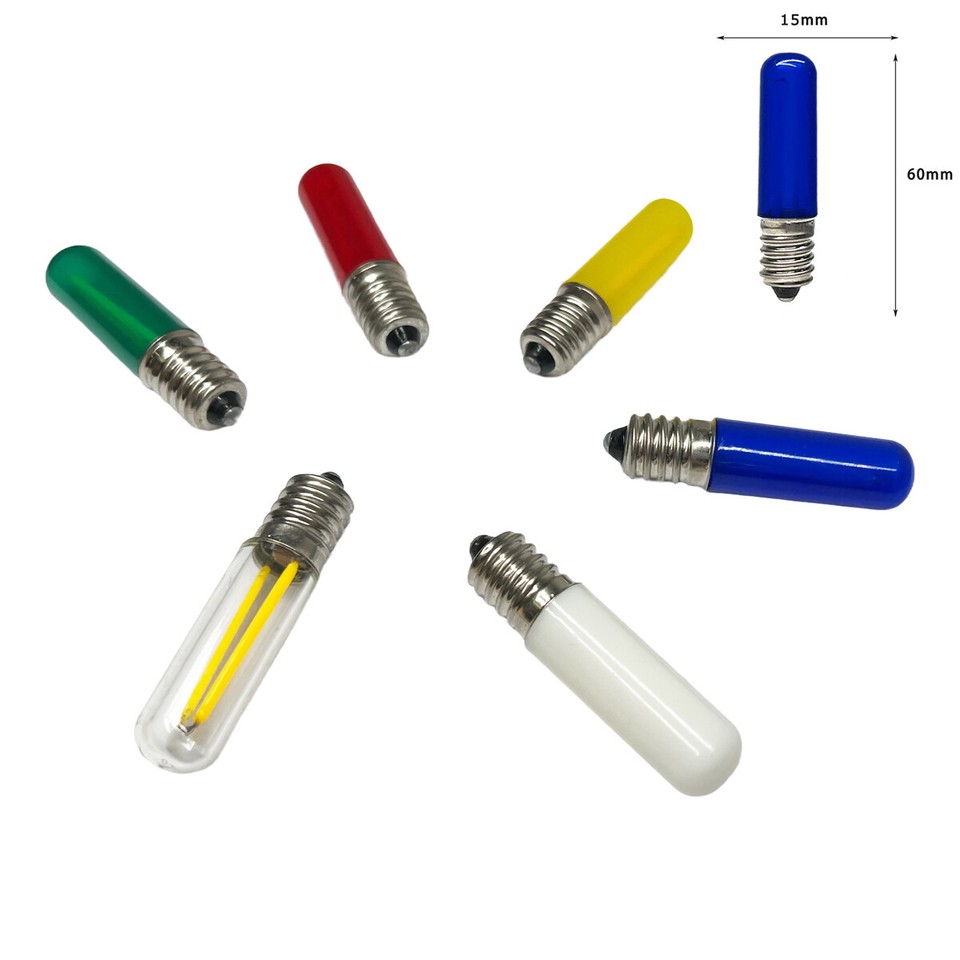 Mini LED Light Bulbs E12 E14 E17 B22 SMD Filament Fridge Oven Microwave ...