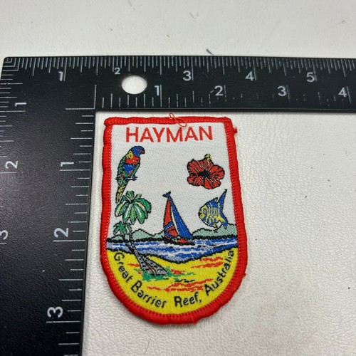 Vintage HAYMAN GREAT BARRIER REEF Australia Patch (Fish Bird Sailing ...