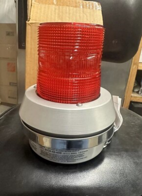 Edwards Signaling Red Strobe Alarm Light Vintage USA Warning Flashing ...