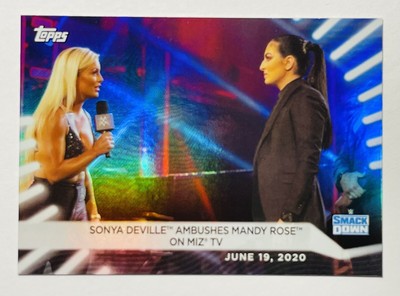 2021 Topps WWE Women's Division Rainbow Foil #30 Sonya Deville / Mandy ...