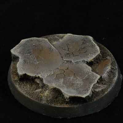 40mm (5) Resin Base Slate v2 Rock Scenic Miniature Base Warhammer 40k ...