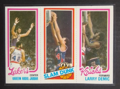 1980-81 Topps Kareem Abdul-Jabbar Larry Demic John Shumate 167 253 135 ...