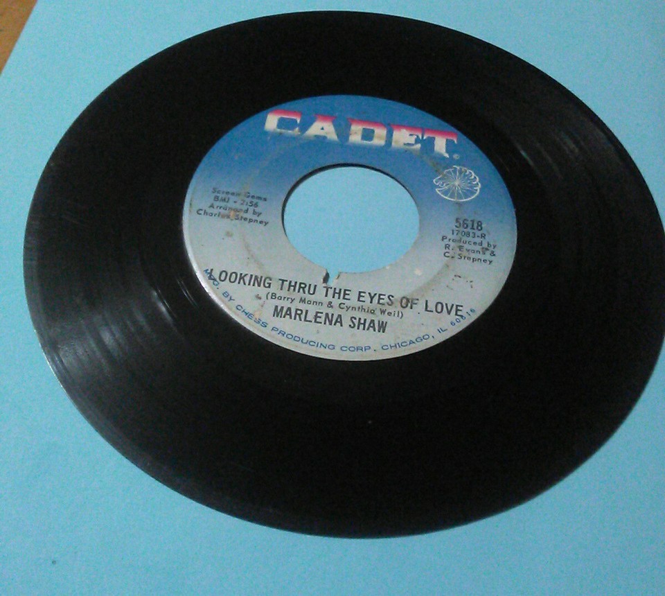 CADET records 5618 soul 45rpm MARLENA SHAW "ANYONE CAN MOVE A MOUNTAIN ...