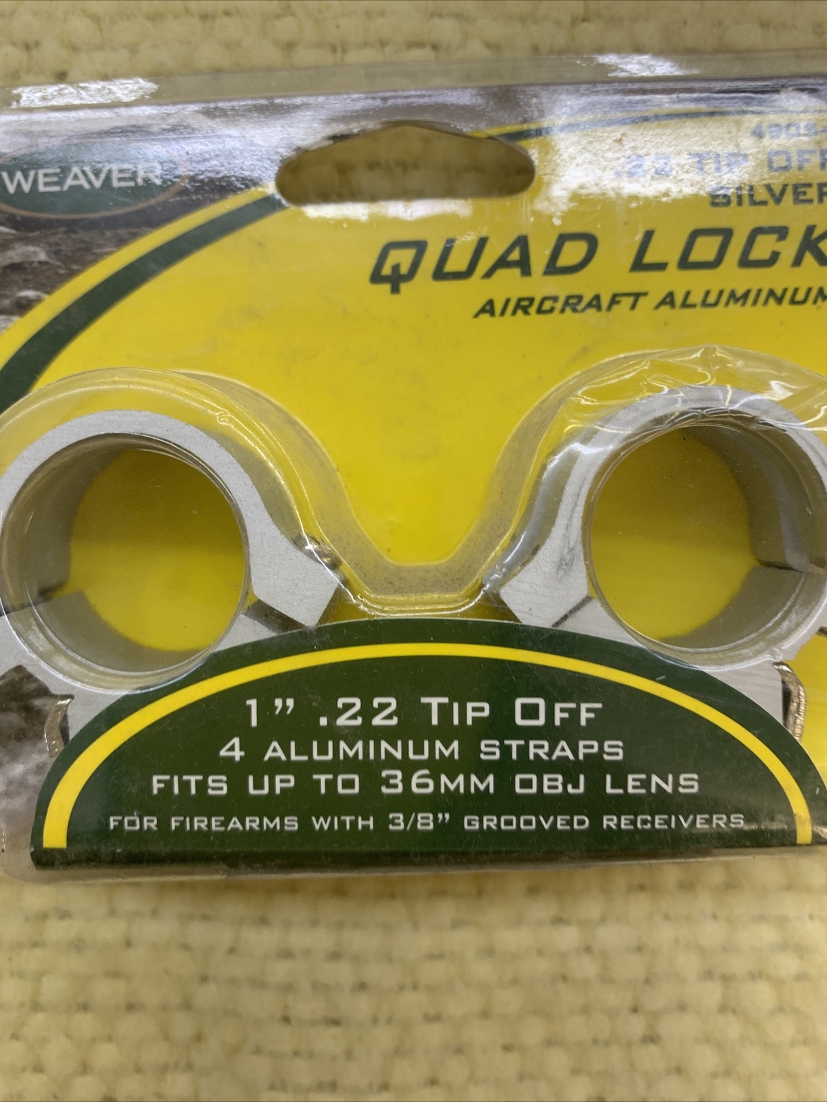 Weaver Rings Quad Lock 22 Tip Off Scope Rings Model 49054 | eBay