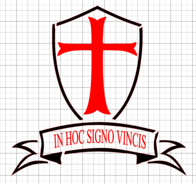 Multilayer airbrush tattoo stencil templar shield | eBay