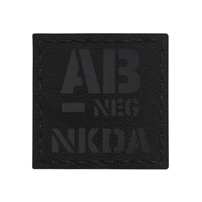 IR ABNEG AB- NKDA Blood Type blackout infrared NKA morale black ...