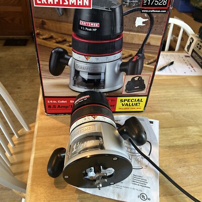 SEARS CRAFTSMAN ROUTER Model 315.175100 1-1/2 HP 8amp 25,000 RPM BARLEY ...
