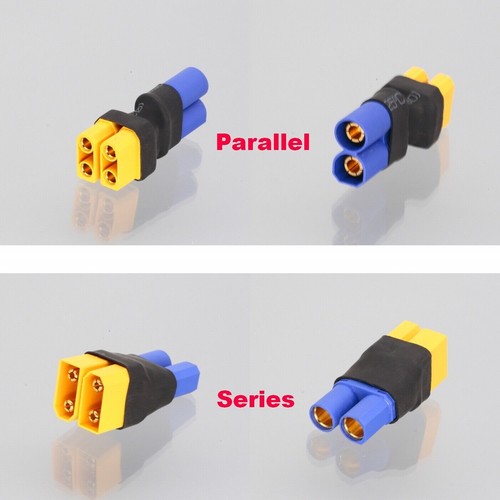 EC8 to XT90 Series 1F2M or Parallel 1M2F No Wires Adapter ESC Charging ...