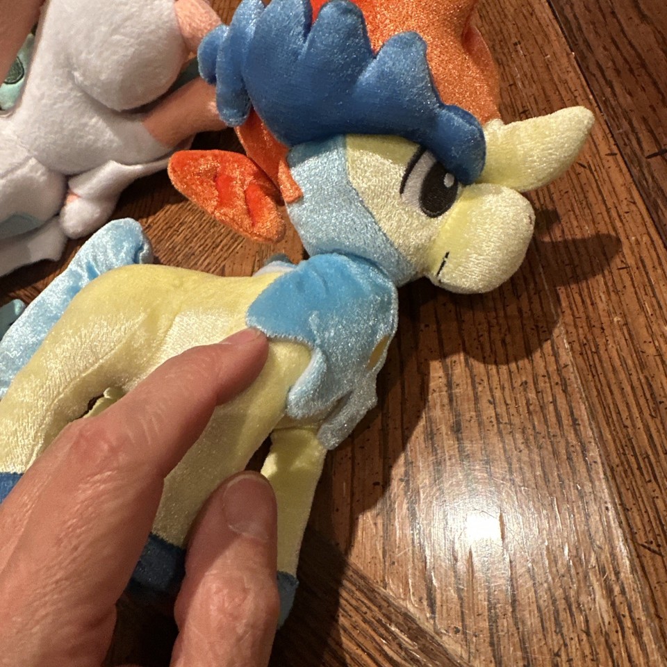 Pokemon Plush Collection Lot 4 Bulbasaurus Sylveon Keldeo Teddiursa New ...