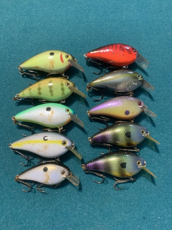 Used lot of 10 strike king 1.5 square bill crank baits | eBay