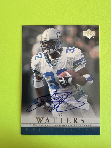 Ricky Watters 2000 UD Legends #RI Auto Autograph | eBay