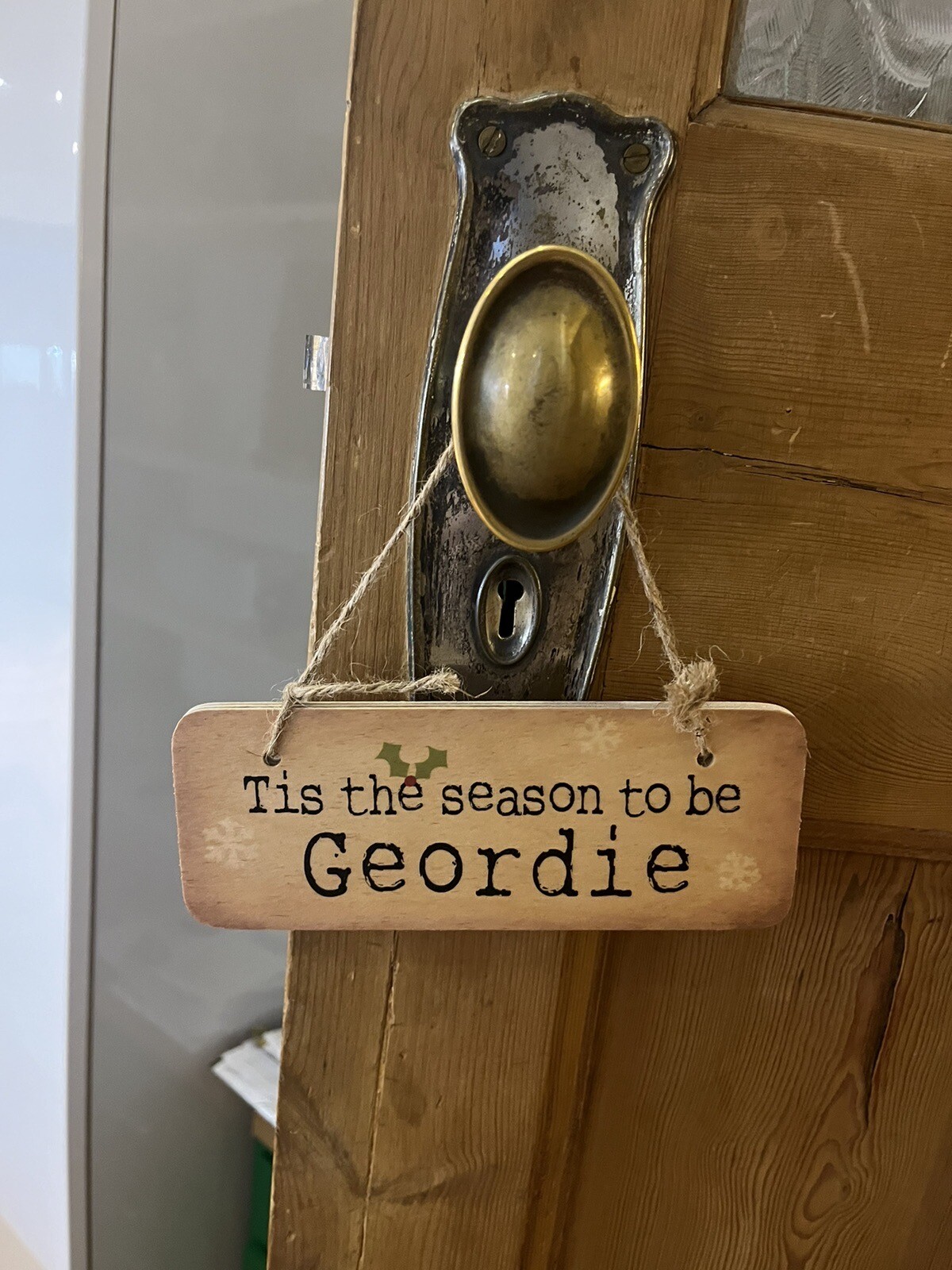 ‘Tis The Season To Be Geordie Sign Plaque Christmas Gift Decoration ...