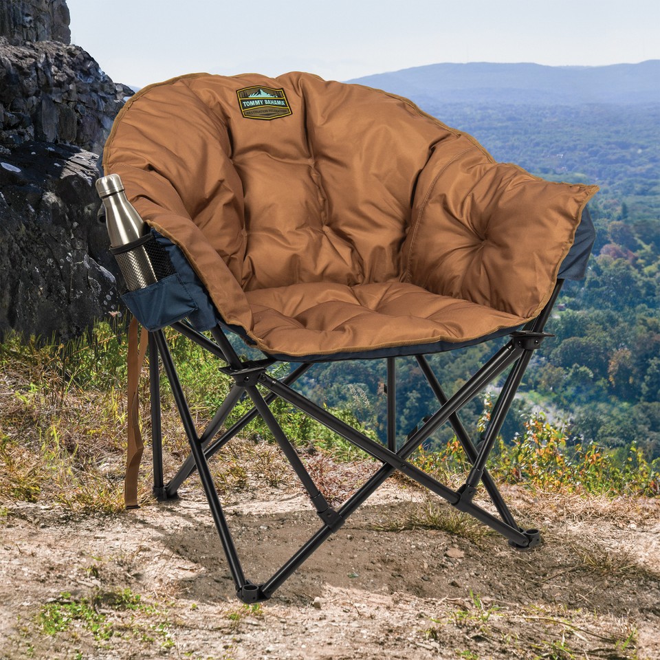 Tommy Bahama Destination Relaxation XL Jumbo Padded Club Chair Folding ...
