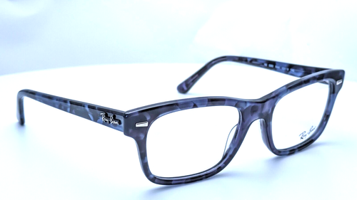 Ray-Ban RB5383 5946 Blue Tortoise Rectangle Unisex Eyeglasses 52mm | eBay