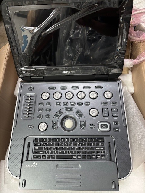 NEW ALPINION ECUBE i7 Ultrasound Machine with NEW Linear Probe L3-12T ...