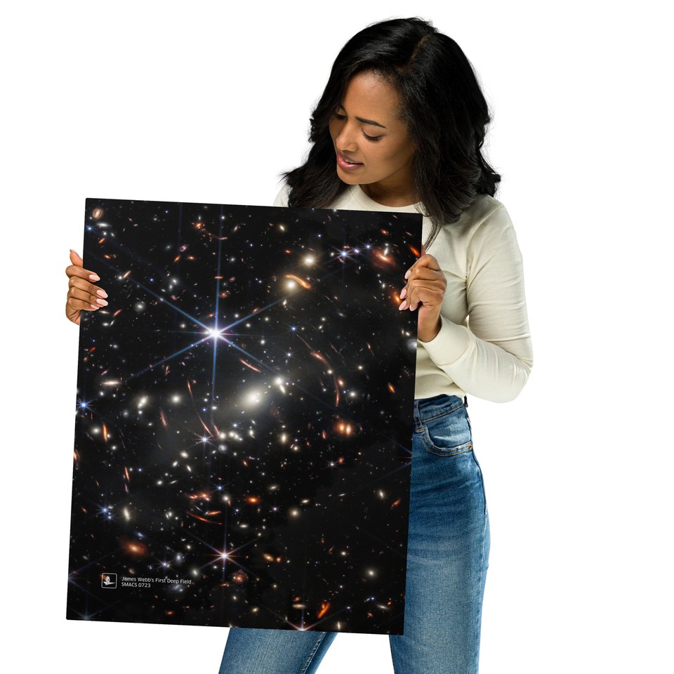 James Webb's First Deep Field (James Webb/JWST) — Metal print. JWST ...