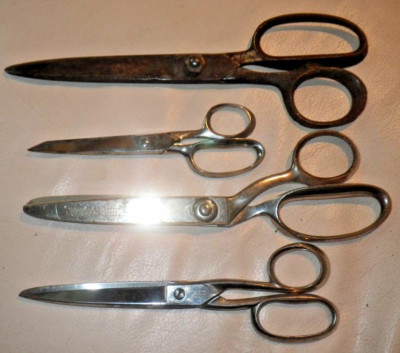 Lot of 4 vintage shears scissors SOLINGEN PREMIER WISS FIRESTONE ZP | eBay