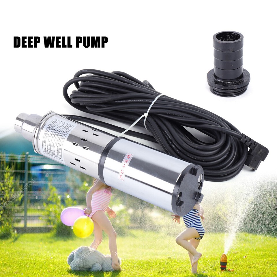 12V/24V/48V Solar Power Water Pump Bore Hole Deep Well Farm Ranch DC ...