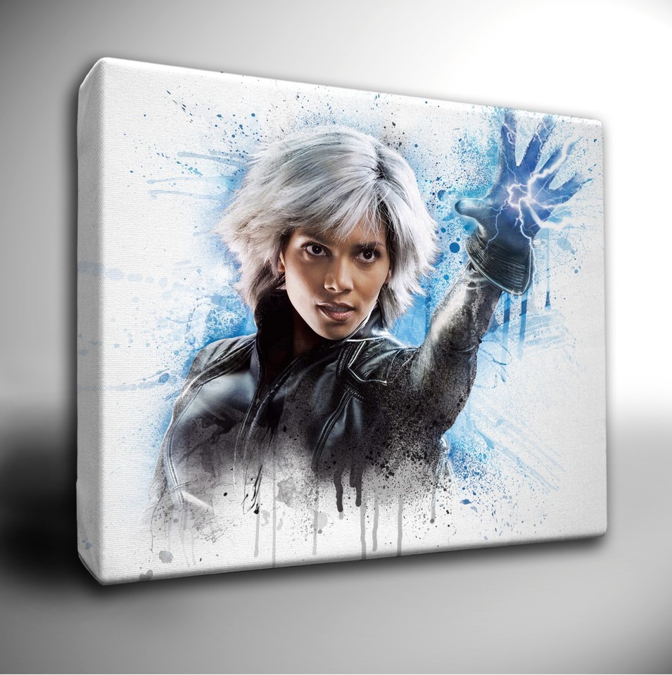 Marvel Avengers / DC Characters paint splatter CANVAS Wall Art Picture ...