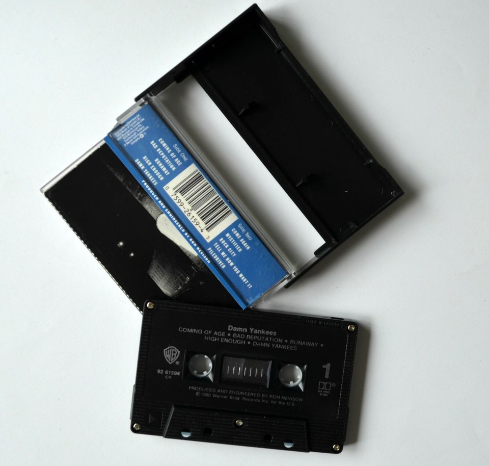 Damn Yankees tape cassette 1990 Warner Bros Records American Rock High ...