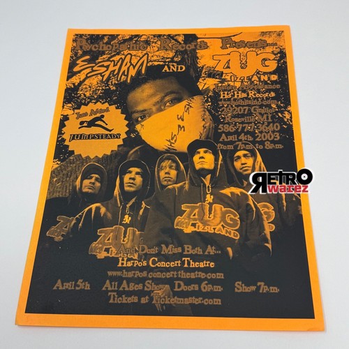 Esham Concert Flyer 8.5x11” ORGANE insane clown posse zug izland NATAS ...