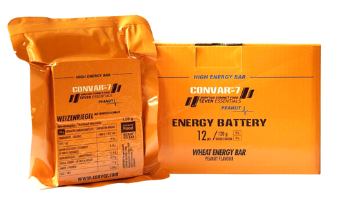 12x 120g PEANUT CONVAR-7 High Energy Bar Packs - MRE - Ration - BBE ...