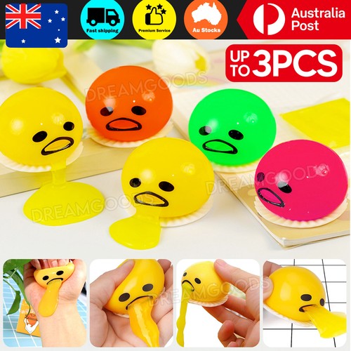 Squishy Puking Egg Yolk Squeeze Ball With Yellow Goop Anti-Stress ...