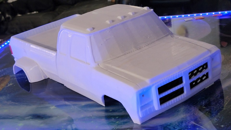 AXIAL SCX10 1/10 305mmWB DODGE RAM D350 DIY FIRST GEN EXT CAB DUALLY ...