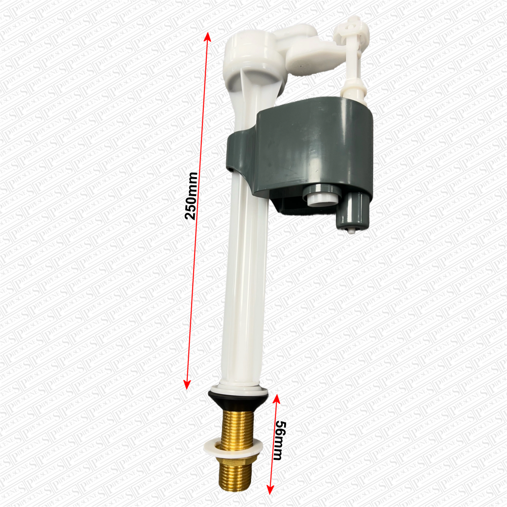 WRAS 1/2" Bottom Entry Toilet Cistern Water Inlet Float Valve with ...