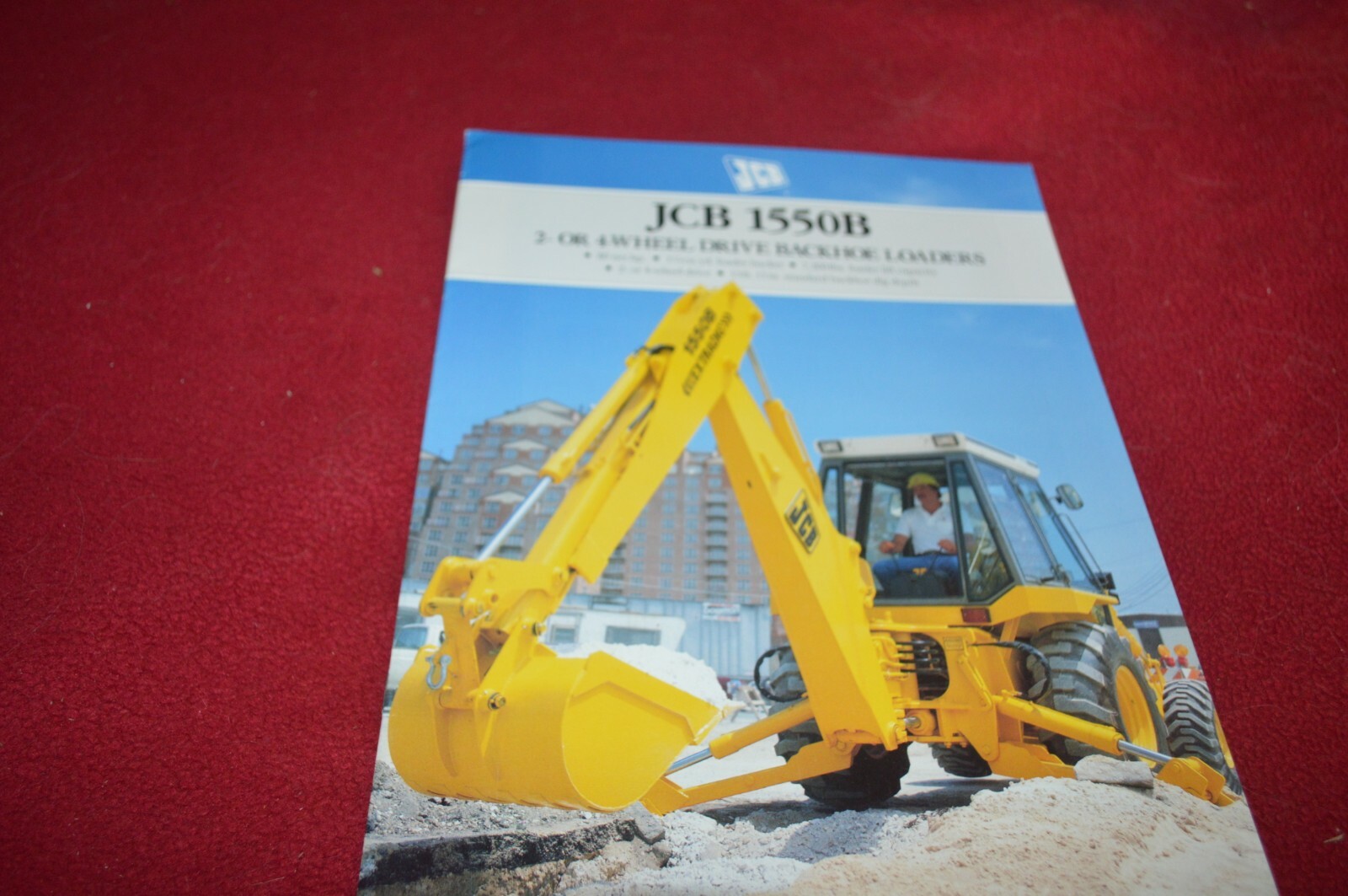 JCB 1550B Backhoe Dealer's Brochure TBPA | eBay