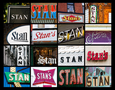 STAN Name Poster featuring photos of actual signs | eBay