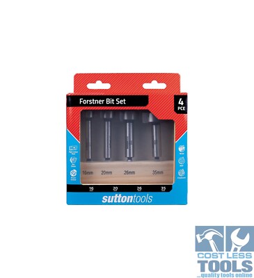 Sutton 4 Piece Forstner Bit Set Wooden Case - D5230004 | eBay