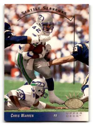 1993 SP #251 Chris Warren Seattle Seahawks Football Cards NM Near Mi ID ...
