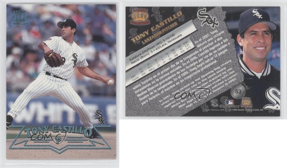 1998 Pacific Crown Collection Platinum Blue Tony Castillo #53 0q3 | eBay UK