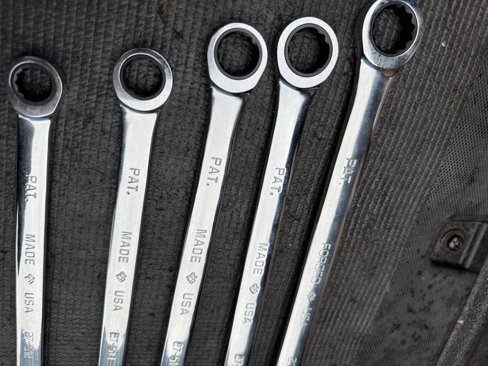 Armstrong Tools USA Nos 7pc Ratcheting Double Box End Wrench Set SAE 27 ...