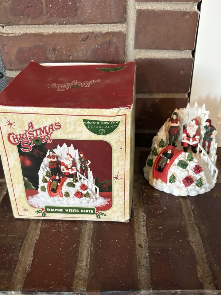 Department 56 A Christmas Story Ralphie Visits Santa Figurine Rare ...