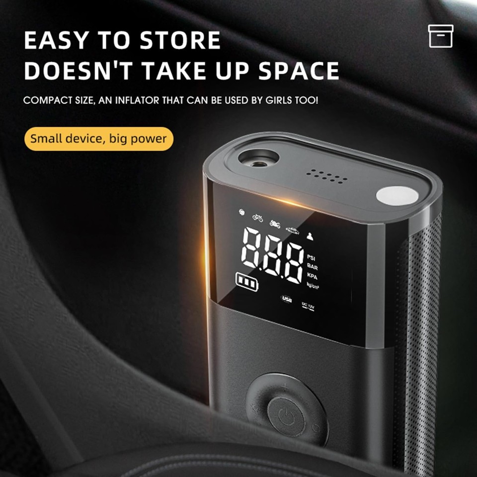 Tire Inflator Air Compressor for Tesla Model 3 Y X S, Cordless Portable ...