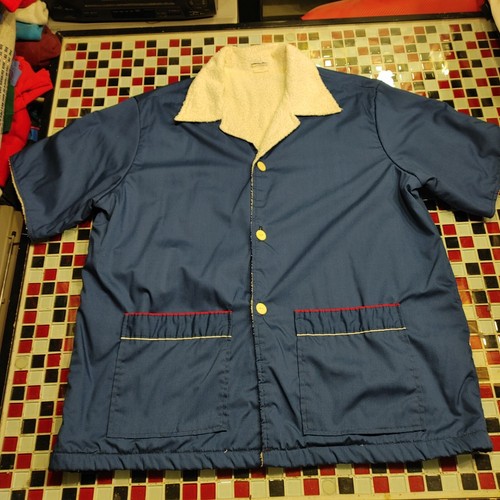 Vtg 50's 60's Surfing CAL SURF Jacket Coat Terry Cloth Lined ~ Sz XL ...