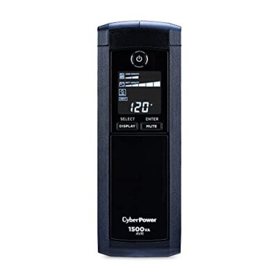CyberPower CP1500AVRLCD 1500VA 900W Intelligent LCD UPS System - Black ...