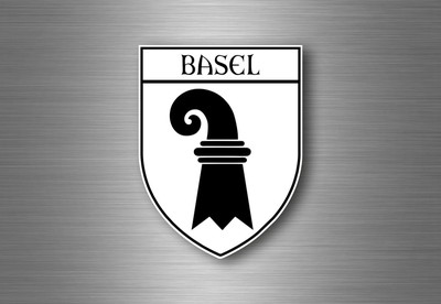 Sticker decal souvenir car coat of arms shield city flag switzerland ...